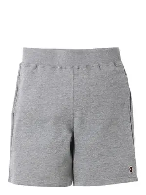 A BATHING APE One Point Sweat Shorts - Grey/yellow