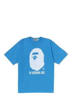 A BATHING APE Overdye Bathing Ape Relaxed Fit Tee Shirt - Blue