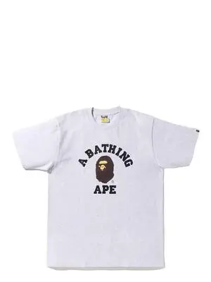 A BATHING APE Online Exclusive College Tee Shirt - Grey
