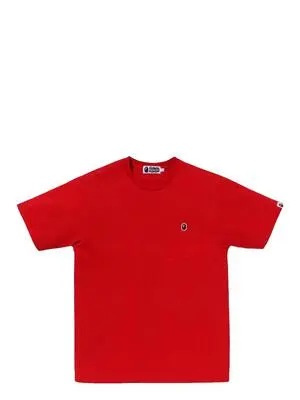 A BATHING APE One Point Pocket Tee Shirt - Red