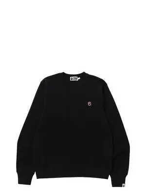 A BATHING APE One Point Crewneck Sweatshirt - Black