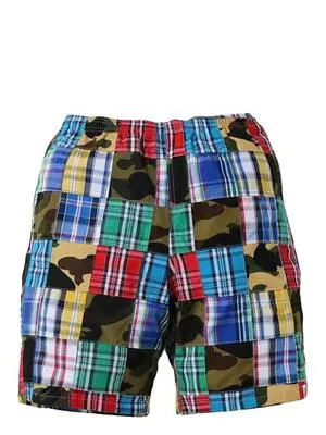 A BATHING APE Patchwork Shorts - Multicolor
