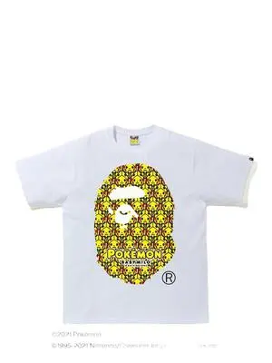 A BATHING APE Pokémon Baby Milo Ape Head #1 Tee Shirt - White