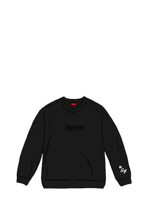 Supreme Gonz Logo Crewneck Sweatshirt - Black