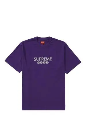 Supreme Glitter Short Sleeve Top Purple