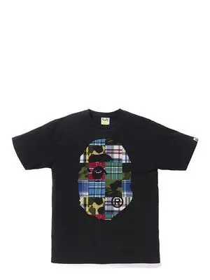 A BATHING APE Patchwork Big Ape Head Tee Shirt - Black