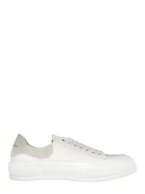 Alexander McQueen Deck Skate Lace-up Plimsolls - White