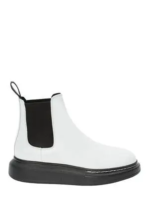 Alexander McQueen Hybrid Chelsea Boot - White/black
