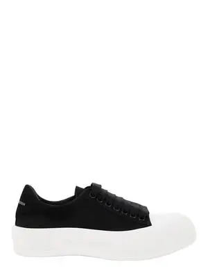 Alexander McQueen Deck Skate Plimsoll Lace-up - Black/white
