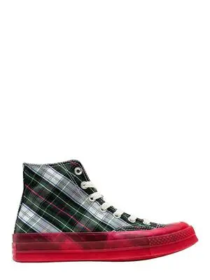 CONVERSE Chuck Taylor All Star 70 Hi Plaid Translucent Midsole - Enamel Red/papyrus