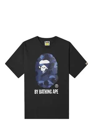 A BATHING APE Premium Happy New Year Camo Ape Head Tee Shirt Black