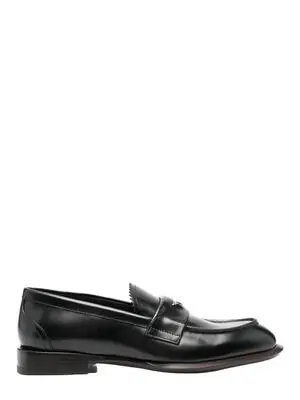 Alexander McQueen Leather Penny Loafer - Black