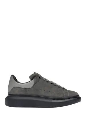 Alexander McQueen Oversized Suedein Sneakers - Dark Grey/black