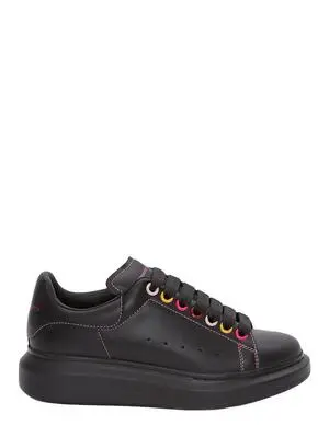 Alexander McQueen Oversized Eyelets Sneakers - Black/rainbow