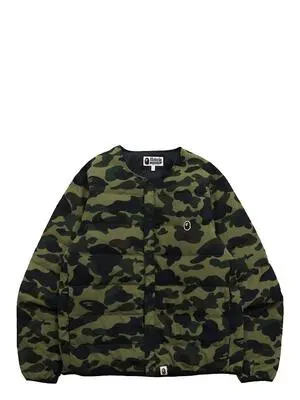 A BATHING APE 1st Camo Light Weight Down Jacket - Green