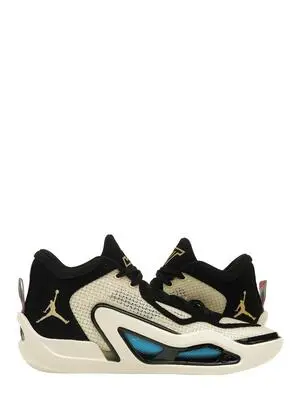 JORDAN Tatum 1 Barbershop Sneakers - Coconut Milk/metallic Gold/black