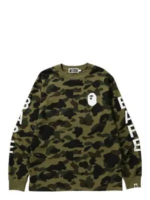 A BATHING APE 1st Camo Long Sleeve Tee Shirt Tee Shirt - Green