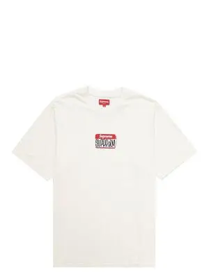 Supreme Gonz Nametag Short Sleeve Tee Shirt Natural