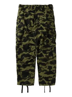 A BATHING APE 1st Camo Cargo Pants - Green