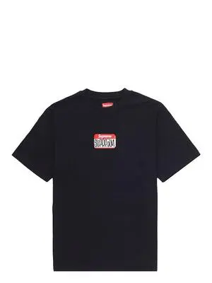 Supreme Gonz Nametag Short Sleeve Tee Shirt Black