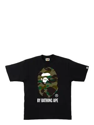 A BATHING APE 1st Camo By Bathing Tee Shirt Black/olive Drab