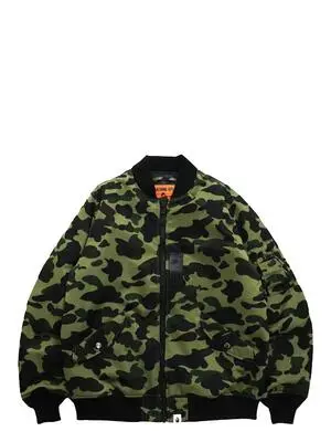 A BATHING APE 1st Camo Nylon Twill Ma1 - Green