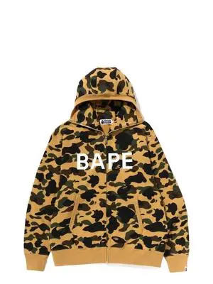 A BATHING APE 1st Camo Full Zip Hoodie - Yellow