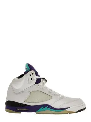 JORDAN Air Jordan 5 Retro Grape Sneakers White/grape Ice/new Emerald