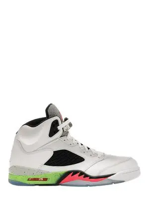 JORDAN 5 Retro Poison Green Sneakers - White/infrared 23/light Poison Green