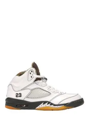 JORDAN 5 Retro Sneakers - White/dark Cinder/dark Army