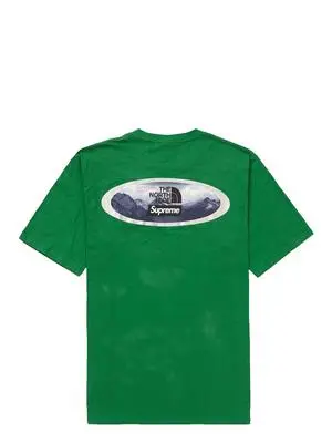 Supreme The North Face Mountains Tee Shirt Green
