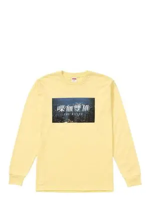 Supreme The Killer Long Sleeve Tee Shirt - Pale Yellow