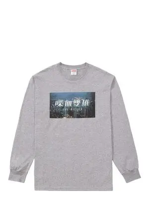 Supreme The Killer Long Sleeve Tee Shirt - Heather Grey