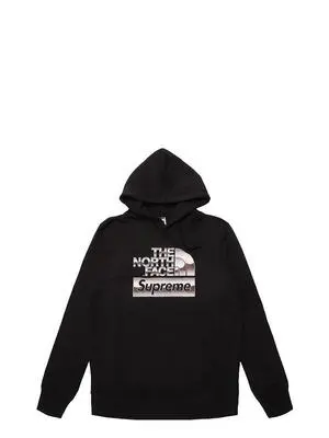 Supreme The North Face Metallic Logo Hooded Sweatshirt - Black