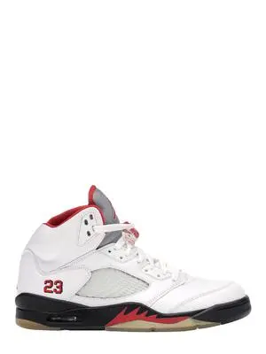 JORDAN 5 Retro Cdp Sneakers - White/fire Red/ Black