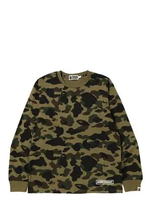 A BATHING APE 1st Camo Long Sleeve Tee Shirt - Green