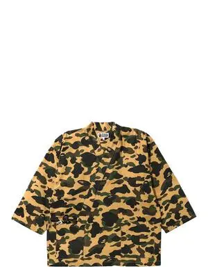 A BATHING APE 1st Camo Kimono Shirt - Yellow