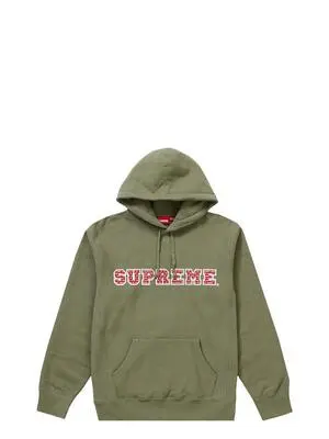 Supreme Hooded Sweatshirt Light Olive