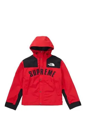 Supreme The North Face Arc Logo Mountain Parka Jacket - Red