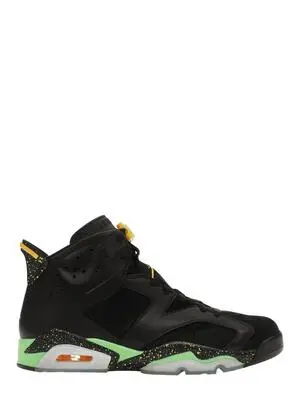 JORDAN 6 Retro Brazil World Cup Sneakers - Black/brazil Yellow/green Mint