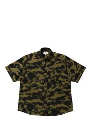 A BATHING APE 1st Camo Relaxed Short Sleeve Shirt - Green