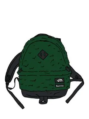Supreme The North Face Faux Fur Backpack - Green