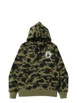 A BATHING APE 1st Camo Kanji Pullover Hoodie - Green