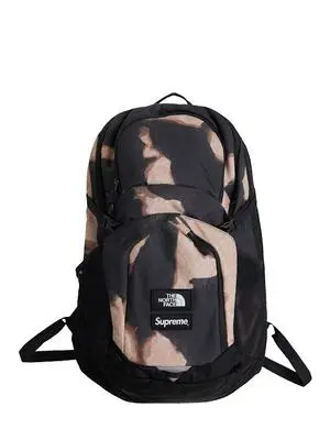 Supreme The North Face Bleached Denim Print Pocono Backpack - Black
