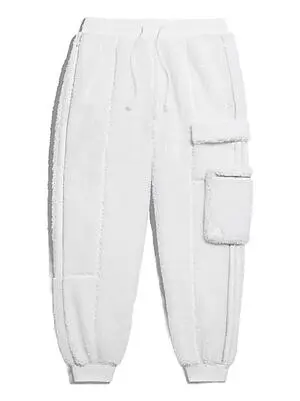 Adidas Ivy Park Teddy Cargo Sweatpants - Core White