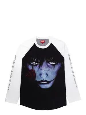 Supreme The Crow Raglan Long Sleeve Tee Shirt - White Eyes