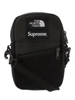 Supreme The North Face Leather Shoulder Bag - Black