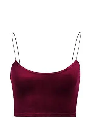 Adidas Ivy Park Velour Bralette - Cherry Wood