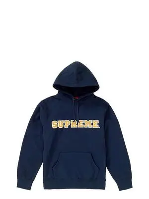 Supreme Hooded Sweatshirt - Navy Blue