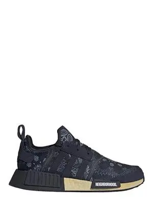 Adidas Nmd R1 Neighborhood Paisley Sneakers - Night Navy Blue/cloud White
